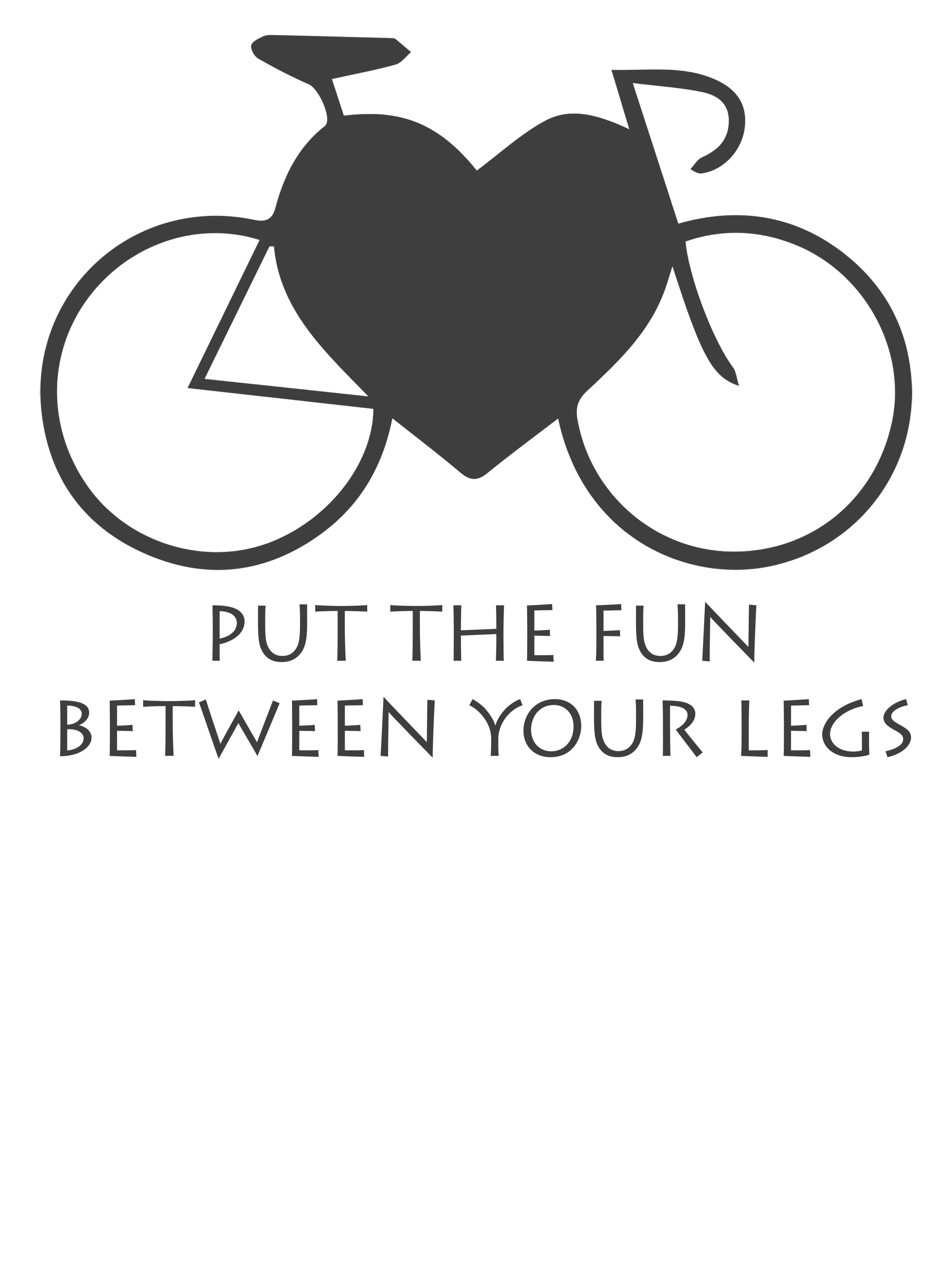 0055 - Put the Fun between your Legs - Bicycle Tshirt Shop